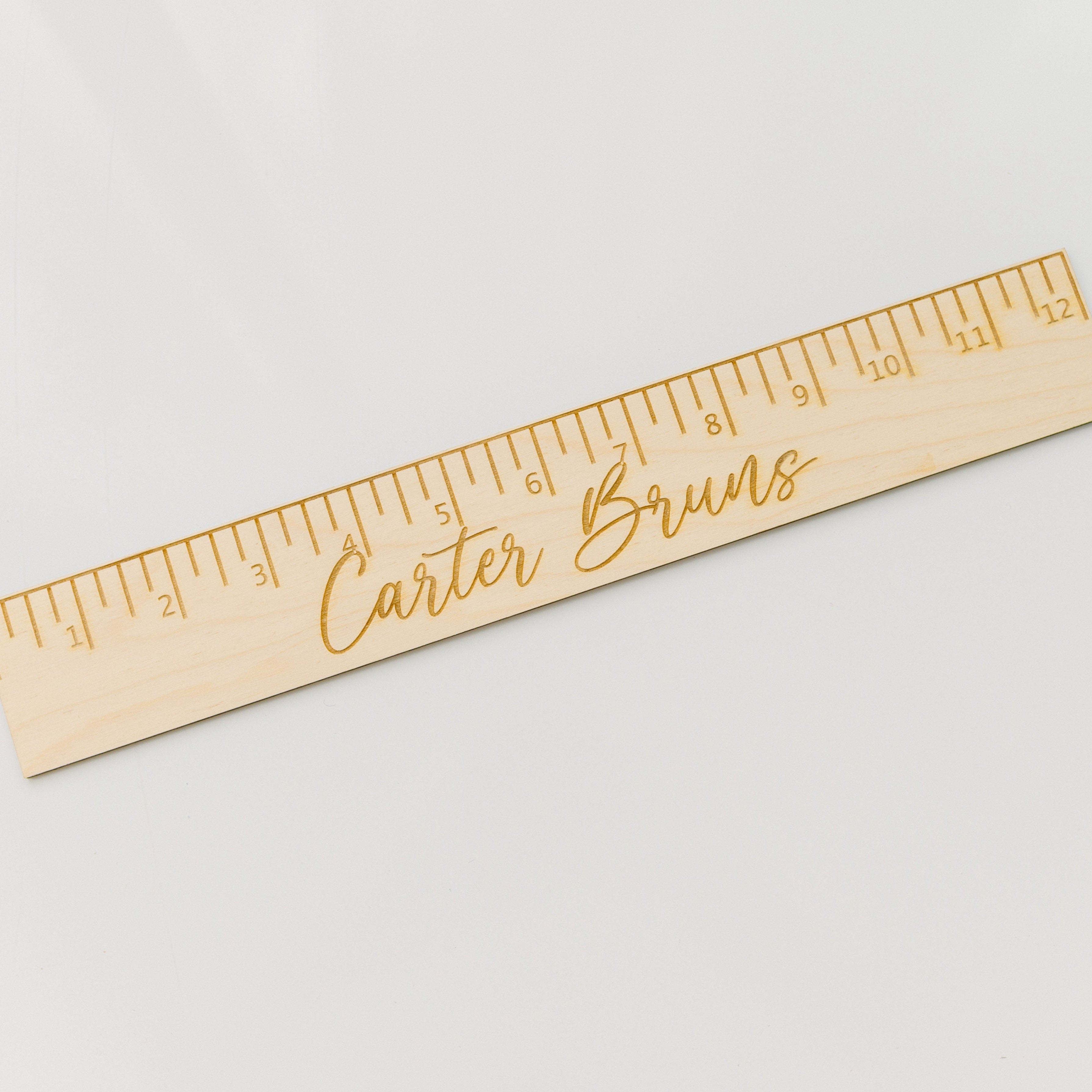 Personalized Wooden Ruler – Lavender Blossom